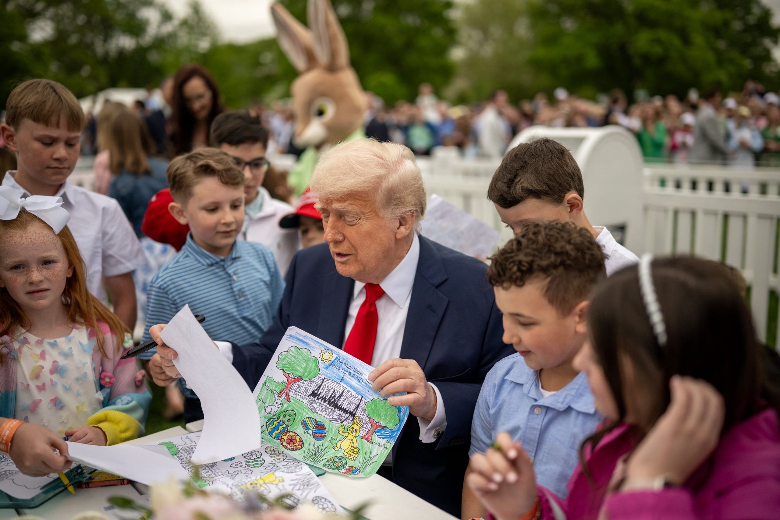 La Casa Blanca celebró el tradicional Lunes de Pascua